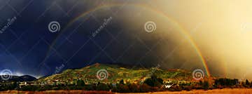 Complete Rainbow stock photo. Image of rainbow, mountain - 25020716