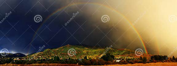 Complete Rainbow stock photo. Image of rainbow, mountain - 25020716