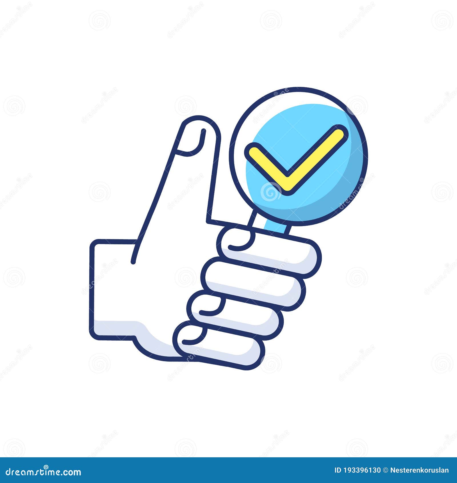 Complete Research RGB Color Icon Stock Vector - Illustration of cartoon ...