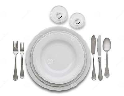 Complete Restaurant Set Table Stock Photo - Image of knife, table: 17708952