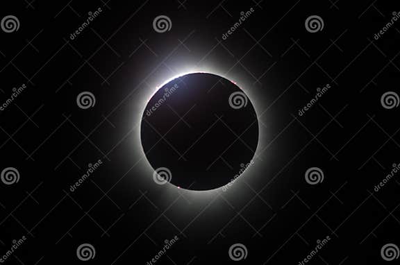 Solar Total Eclipse 2024 from Plattsburgh NY Stock Image - Image of ...
