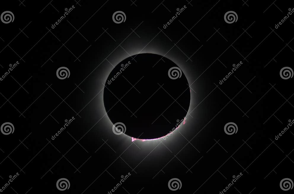 Solar Total Eclipse 2024 from Plattsburgh NY Stock Photo - Image of ...