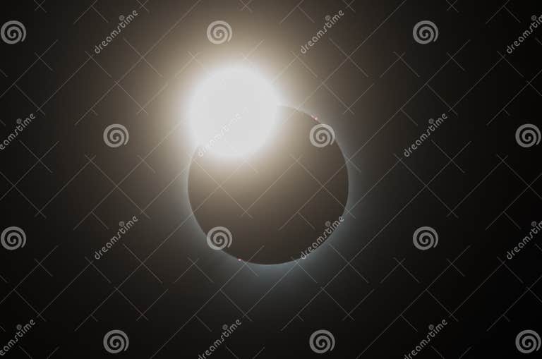 Solar Total Eclipse 2024 from Plattsburgh NY Stock Image - Image of ...