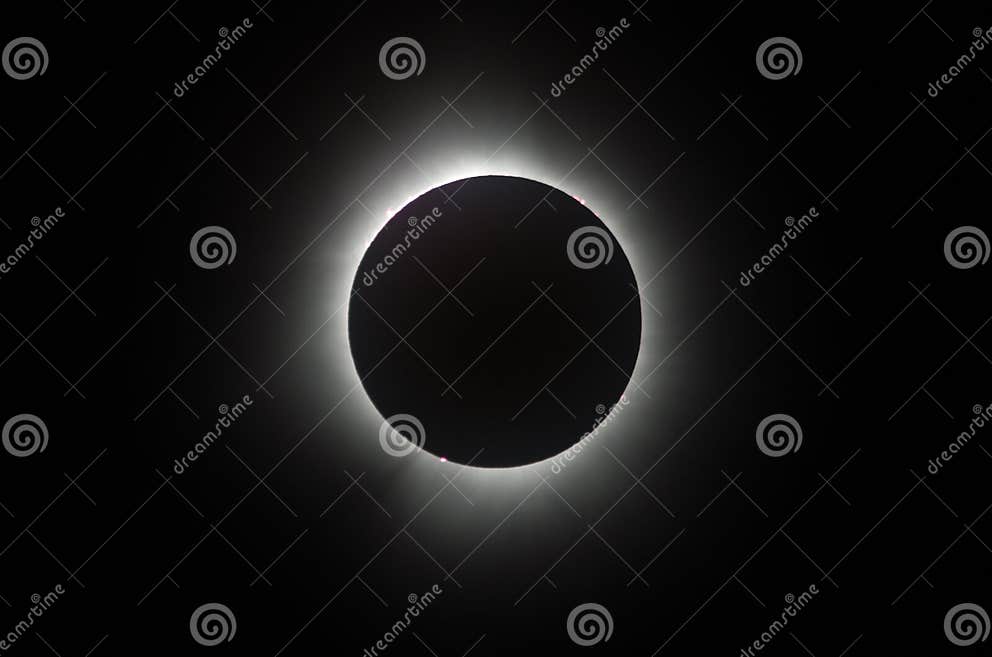 Solar Total Eclipse 2024 from Plattsburgh NY Stock Photo - Image of ...