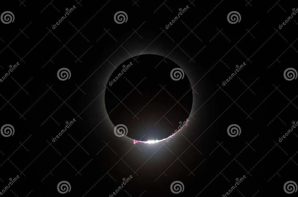 Solar Total Eclipse 2024 from Plattsburgh NY Stock Photo - Image of ...