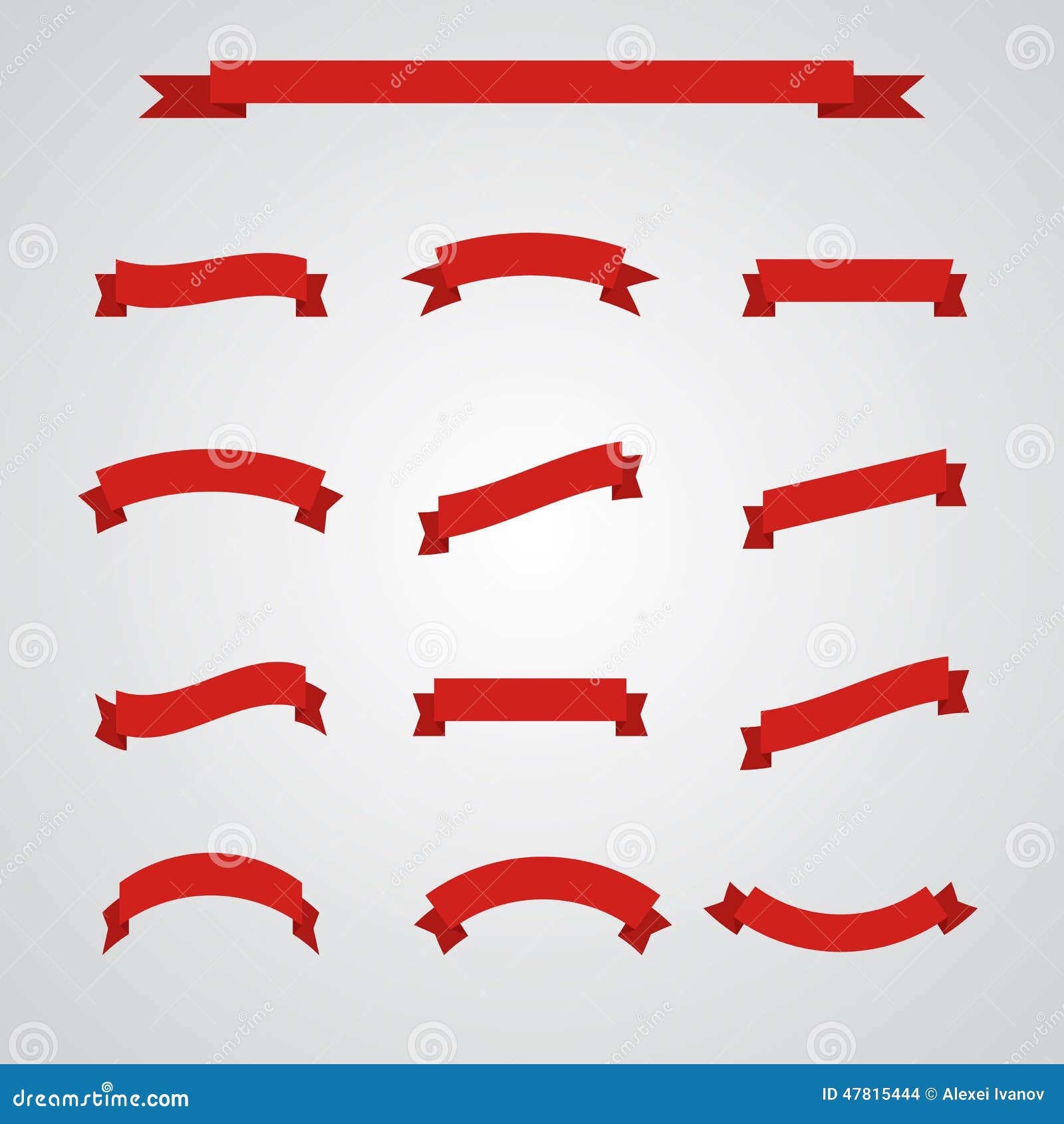 Complete Set of Banners and Ribbons Stock Vector - Illustration of ...