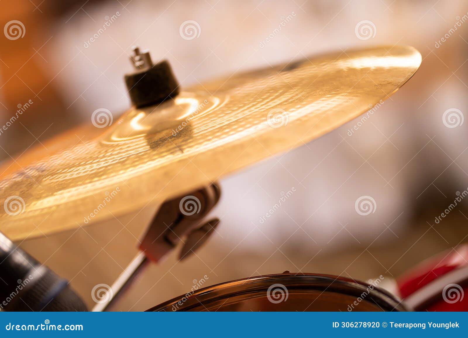 Complete Set of Cymbal Instruments in Studio Music Concept Stock Photo ...