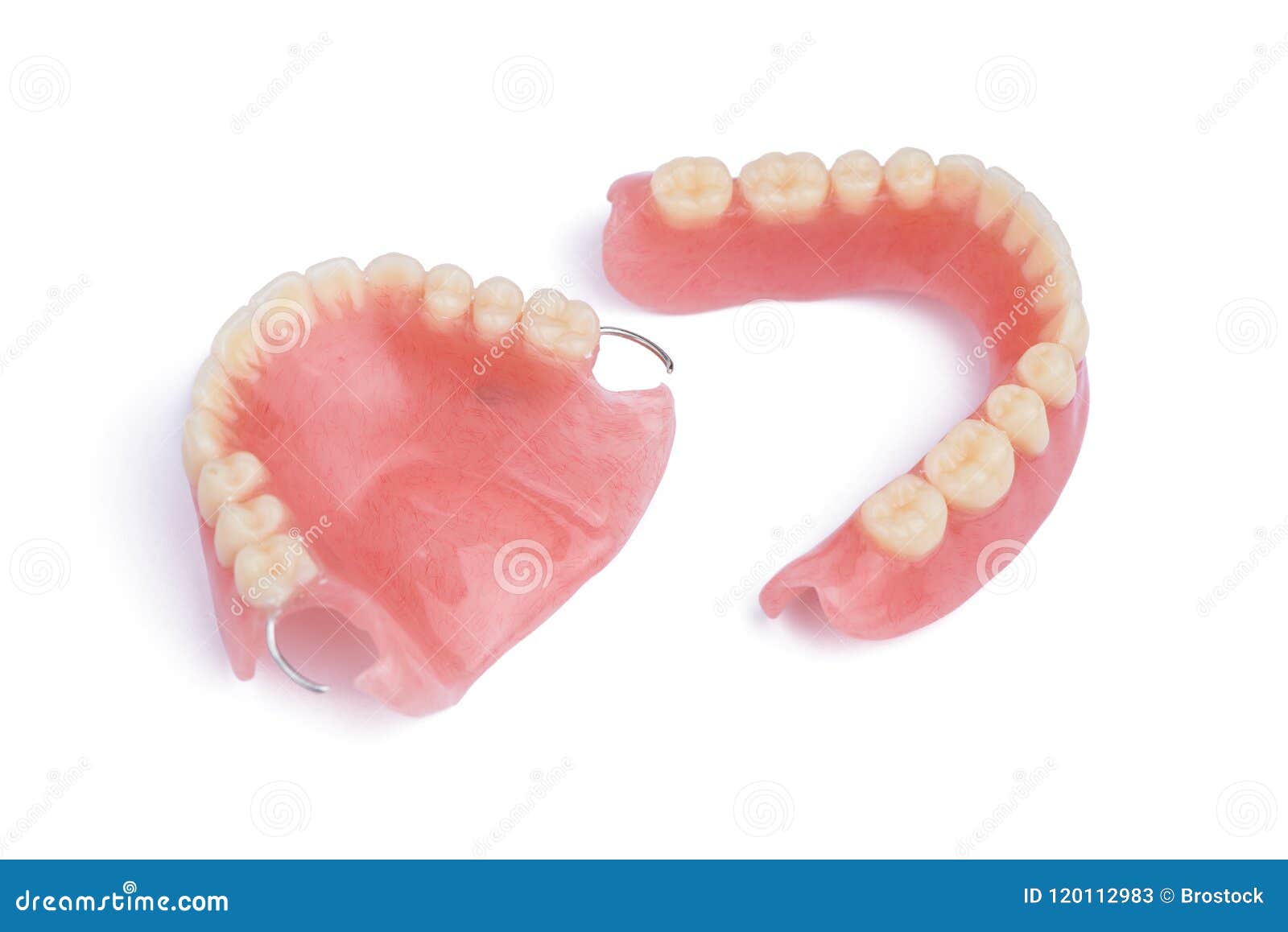 Complete Set of False Teeth Stock Image - Image of prosthetic ...