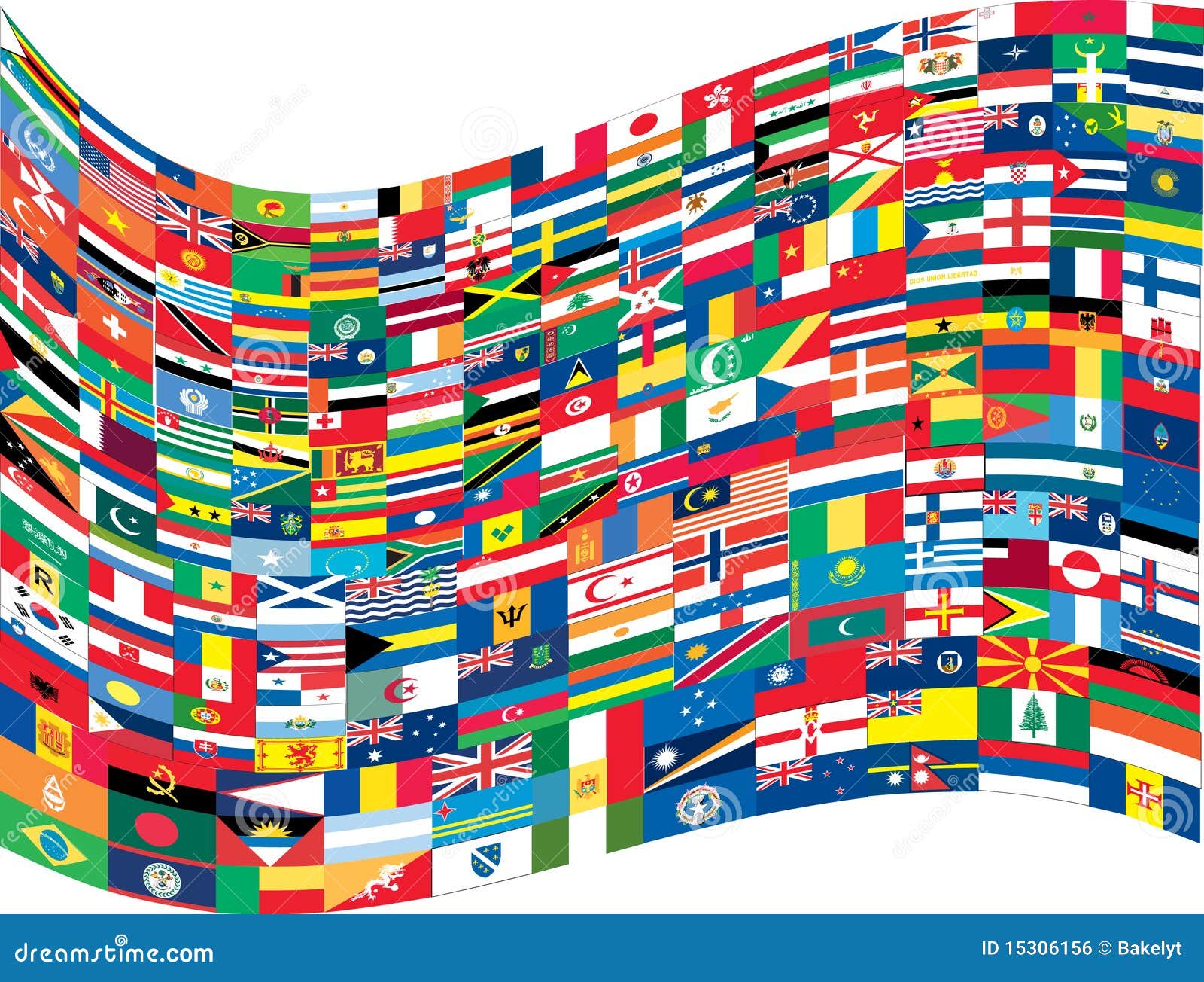 Complete Set of Flag of the World Stock Vector - Illustration of india ...