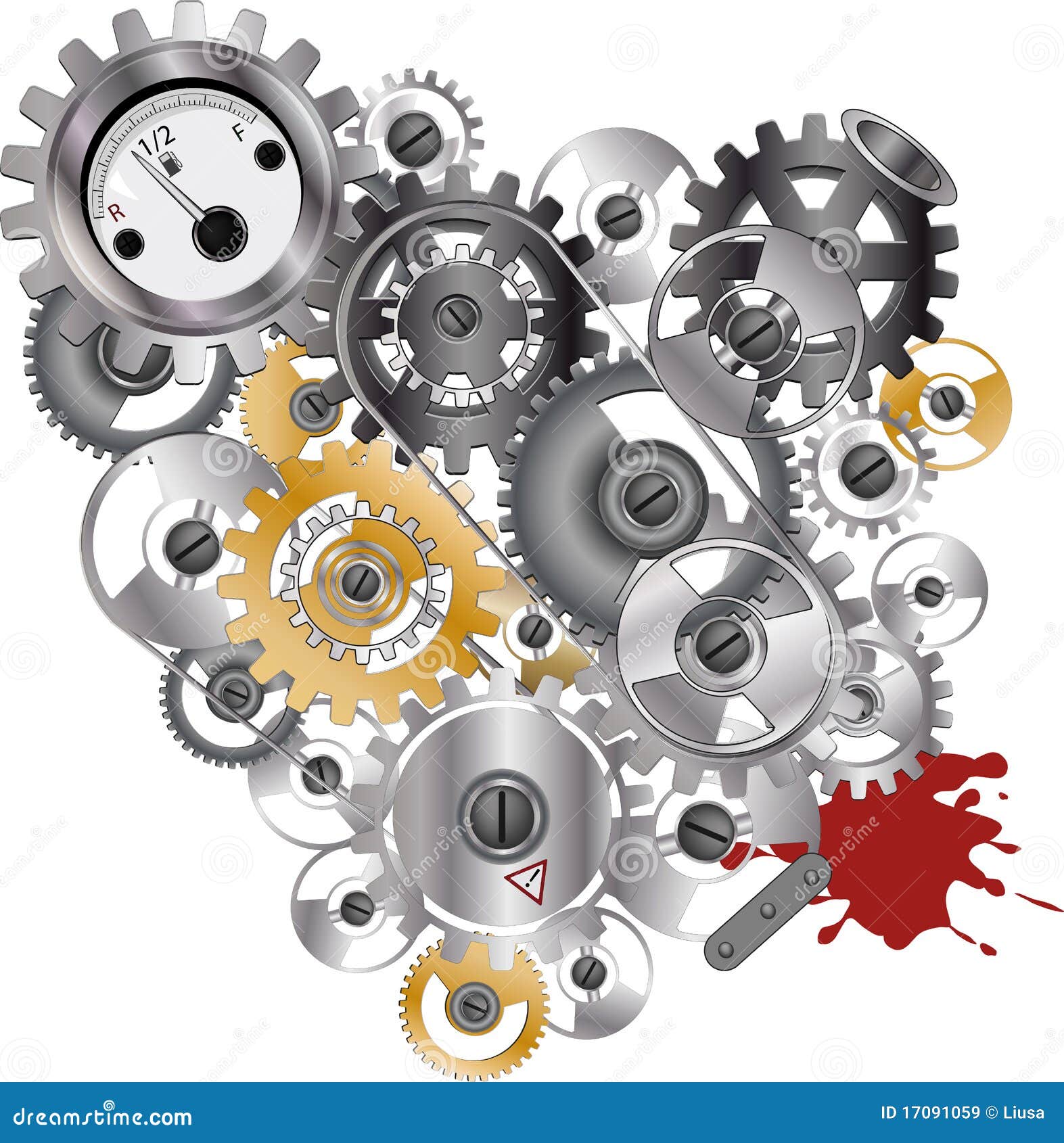 The Complete Set Mechanisms Stock Vector - Illustration of energy ...
