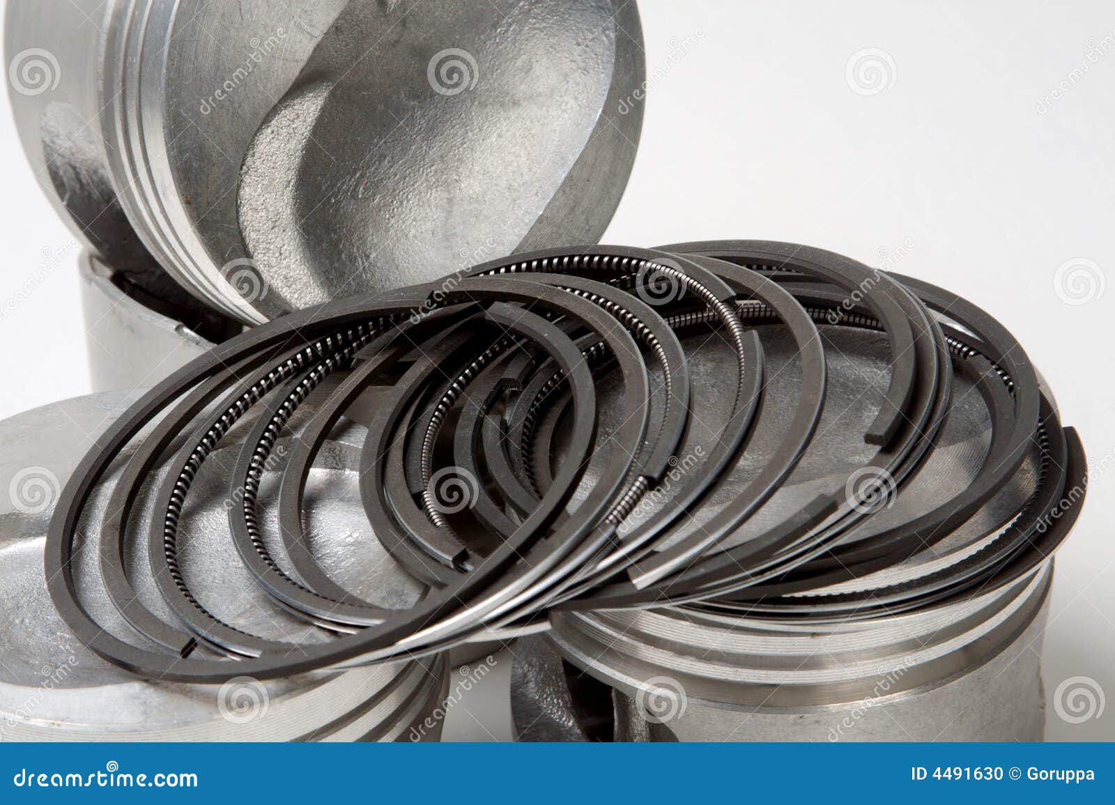 Complete set of pistons stock photo. Image of industry - 4491630