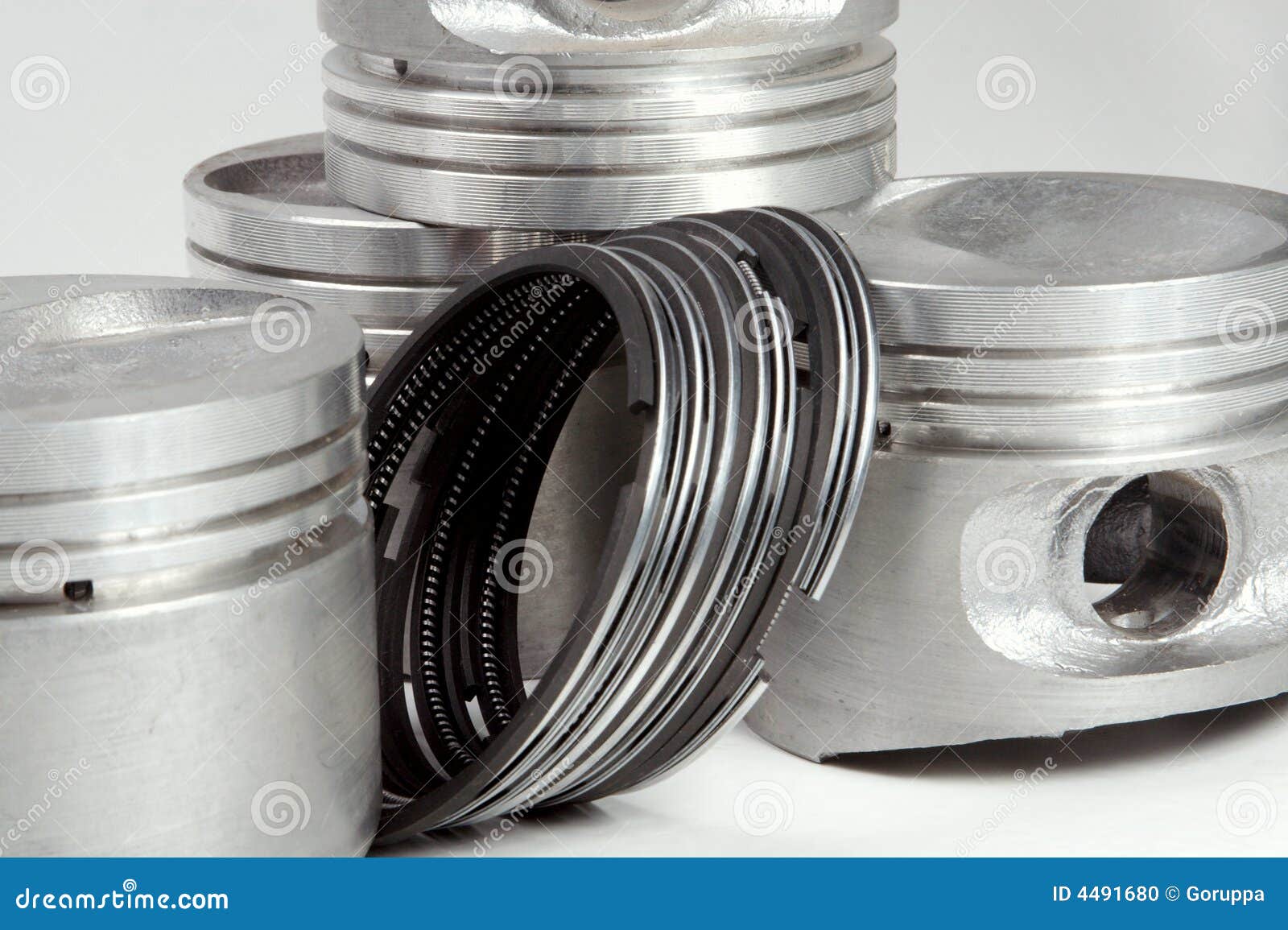 Complete set of pistons stock photo. Image of open, complete - 4491680