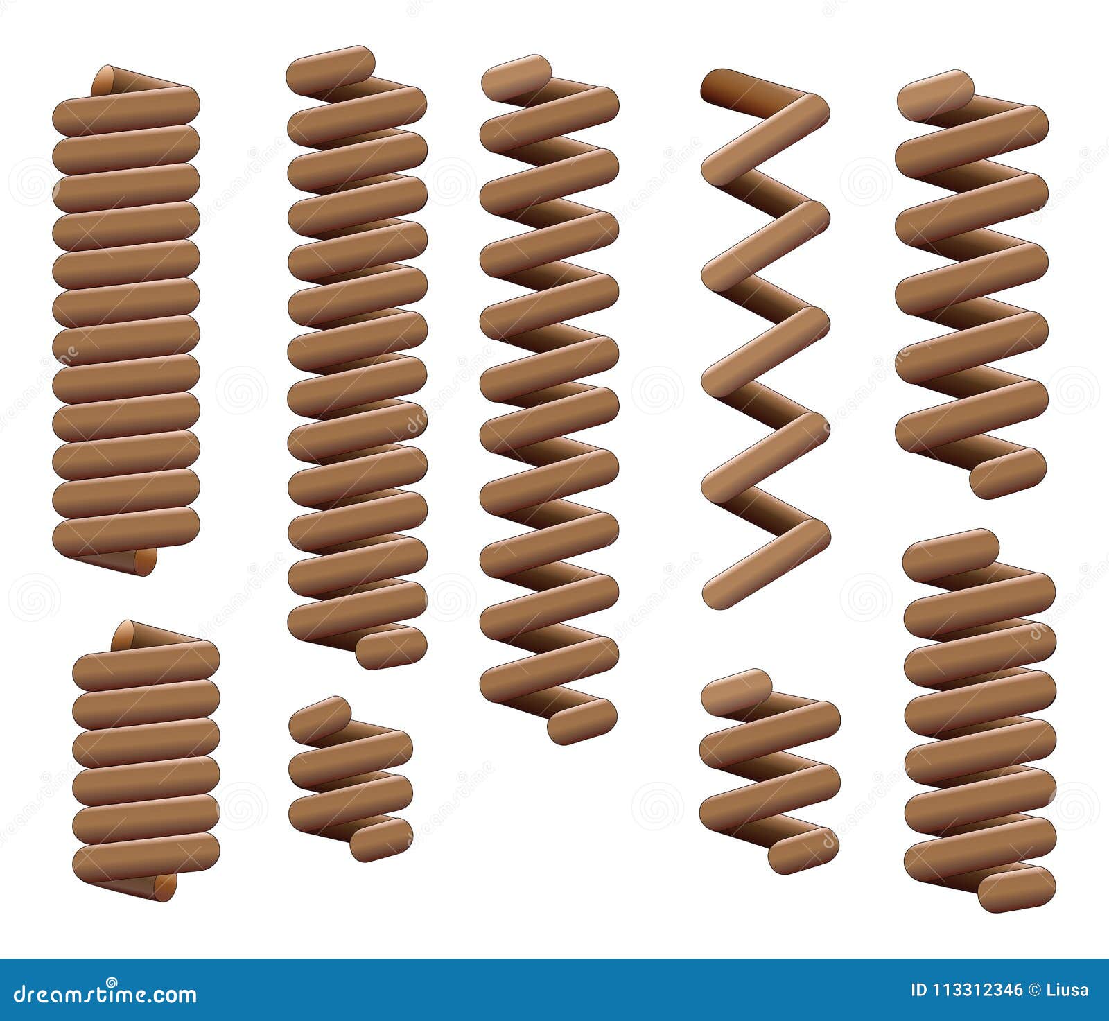 The Complete Set Springs Of Gears Cartoon Vector | CartoonDealer.com ...