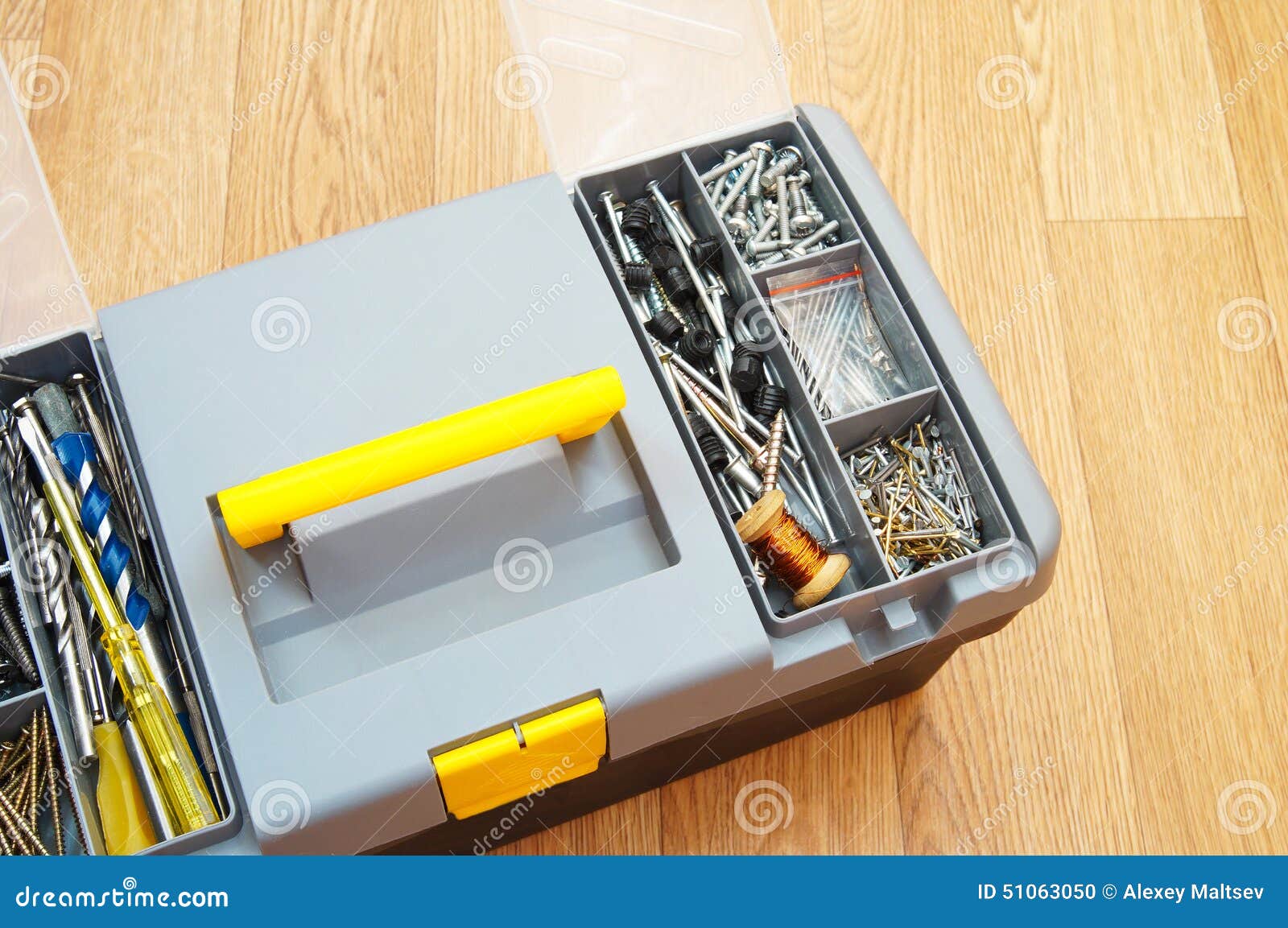 Complete Set of Tools Handyman Stock Photo - Image of sandpaper, hammer ...