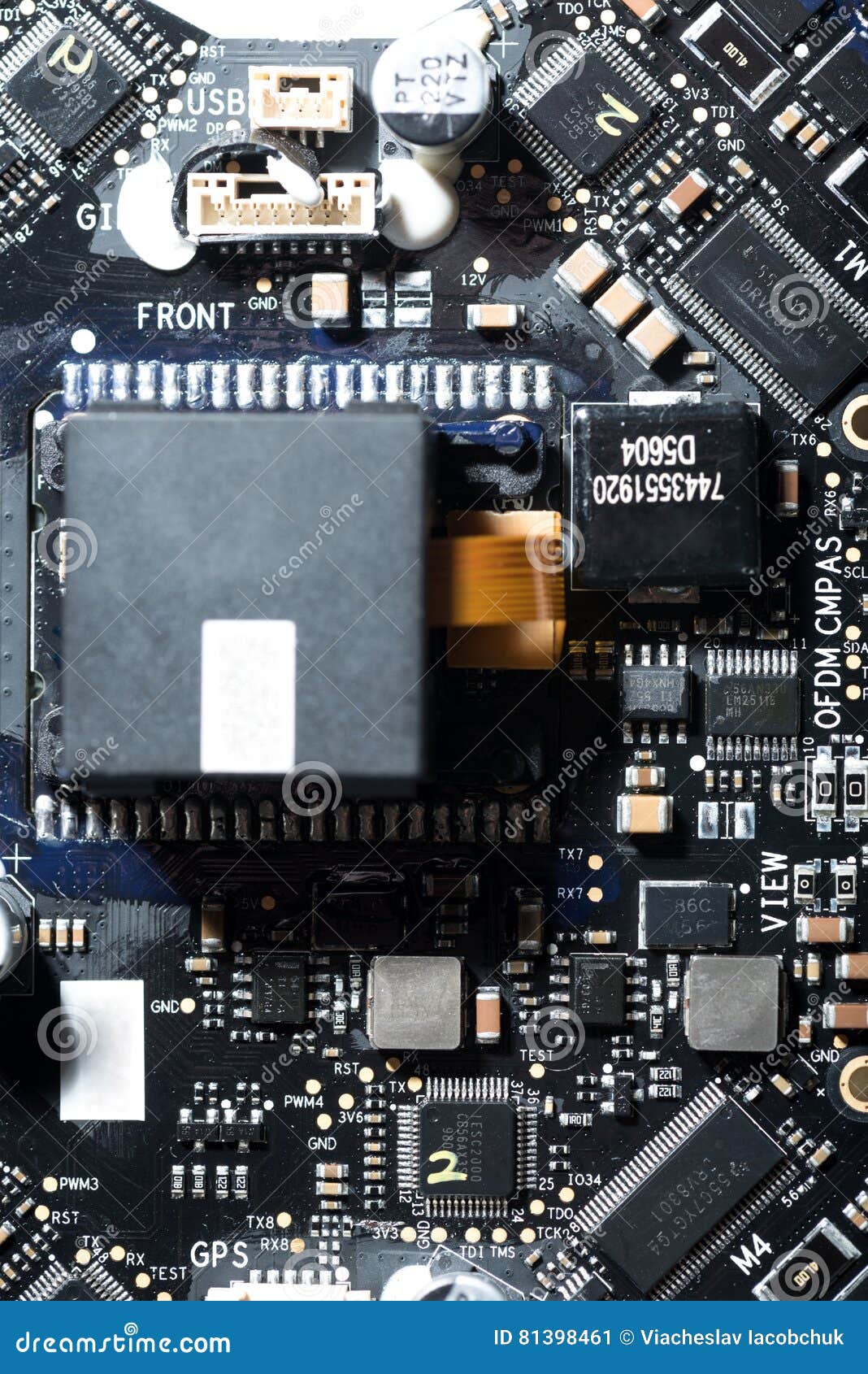 Complete Top View of Drones Chip Stock Image - Image of important, chip ...