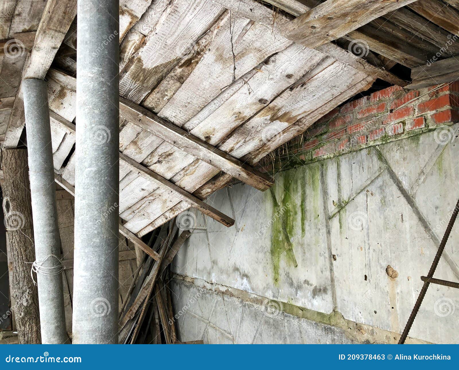 A Complete and Total Interior Structural Failure, of an Abandoned House ...