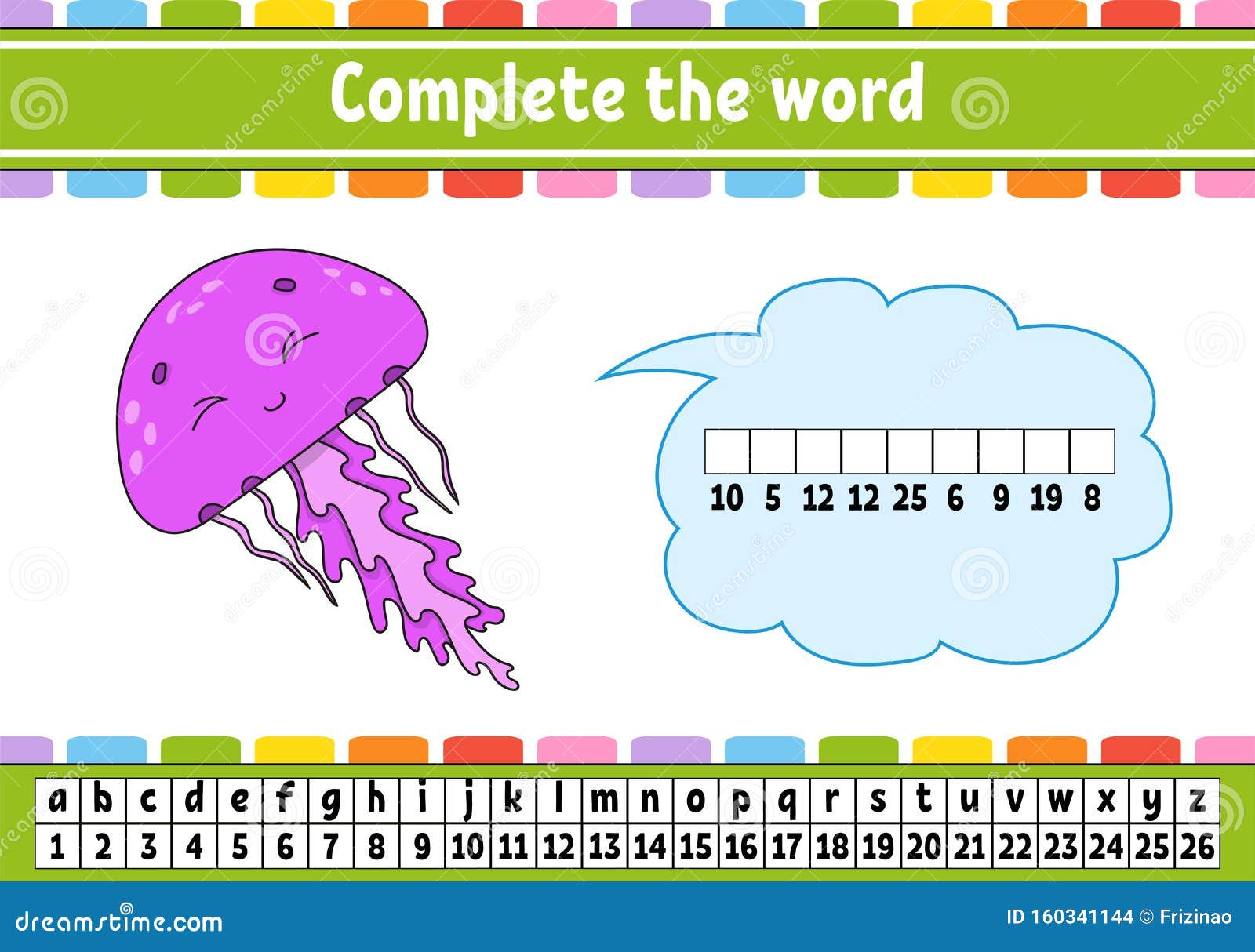 Complete the Words. Cipher Code. Learning Vocabulary and Numbers ...