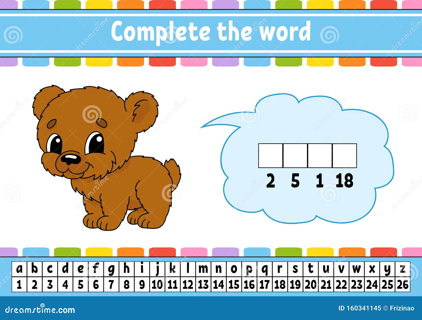 Complete the Words. Cipher Code. Learning Vocabulary and Numbers ...