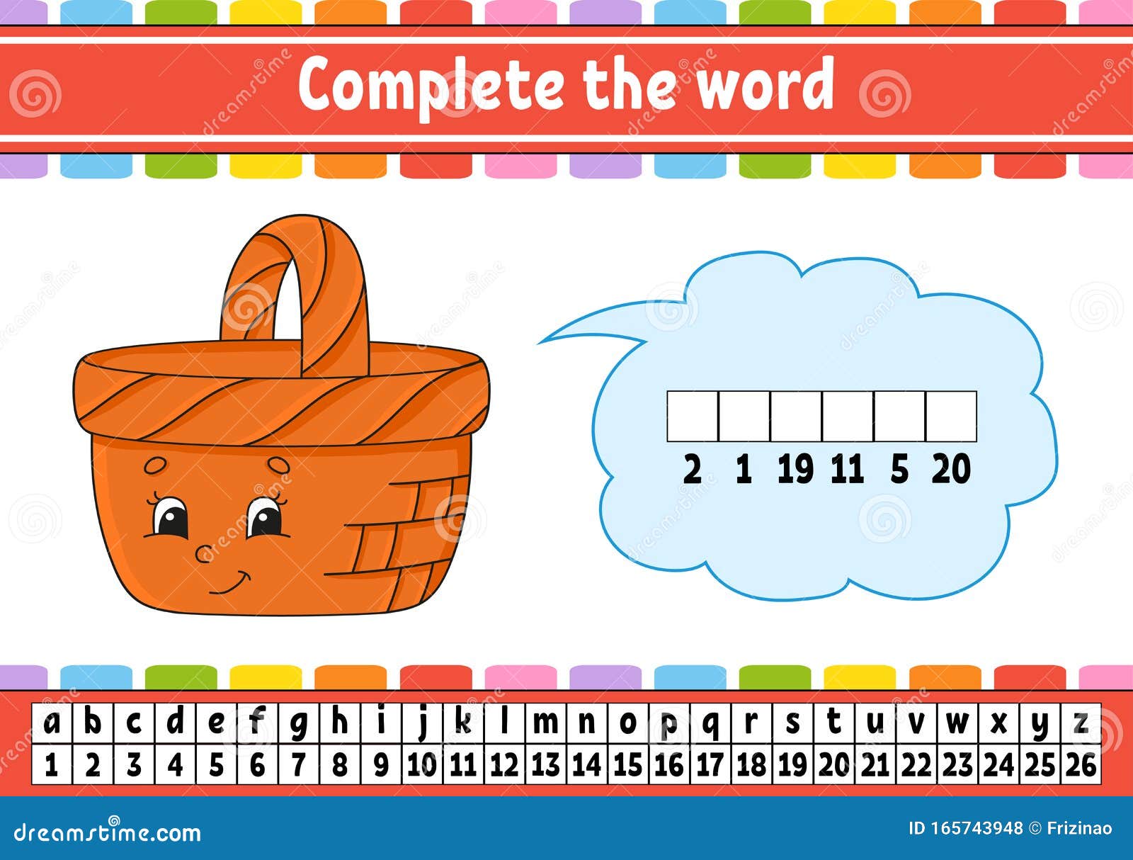 Complete the Words. Cipher Code. Learning Vocabulary and Numbers ...
