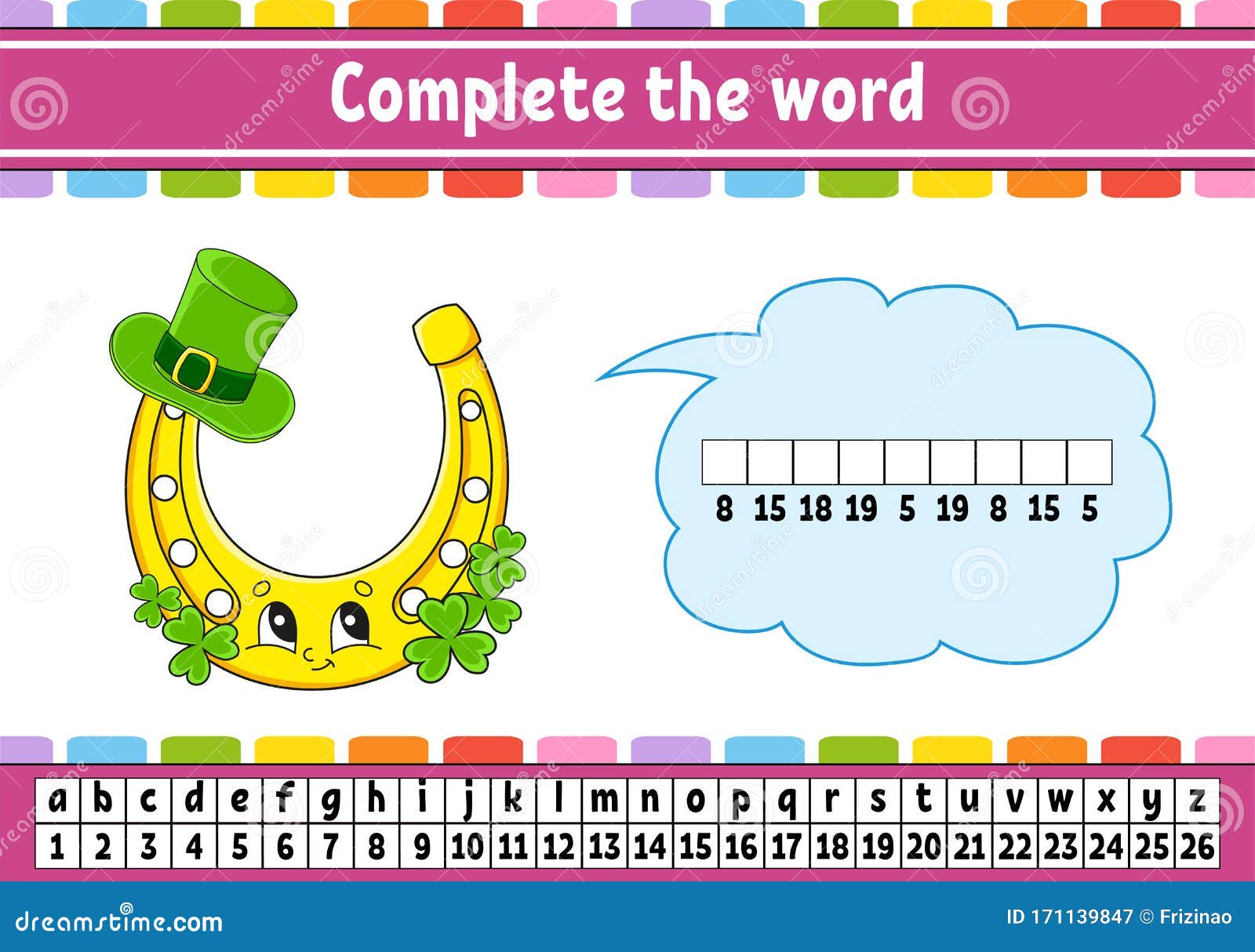 Complete the Words. Cipher Code. Learning Vocabulary and Numbers ...