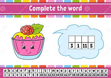 Complete the Words. Cipher Code. Learning Vocabulary and Numbers ...