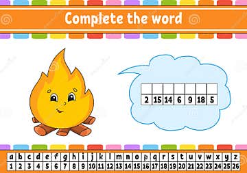 Complete the Words. Cipher Code. Learning Vocabulary and Numbers ...