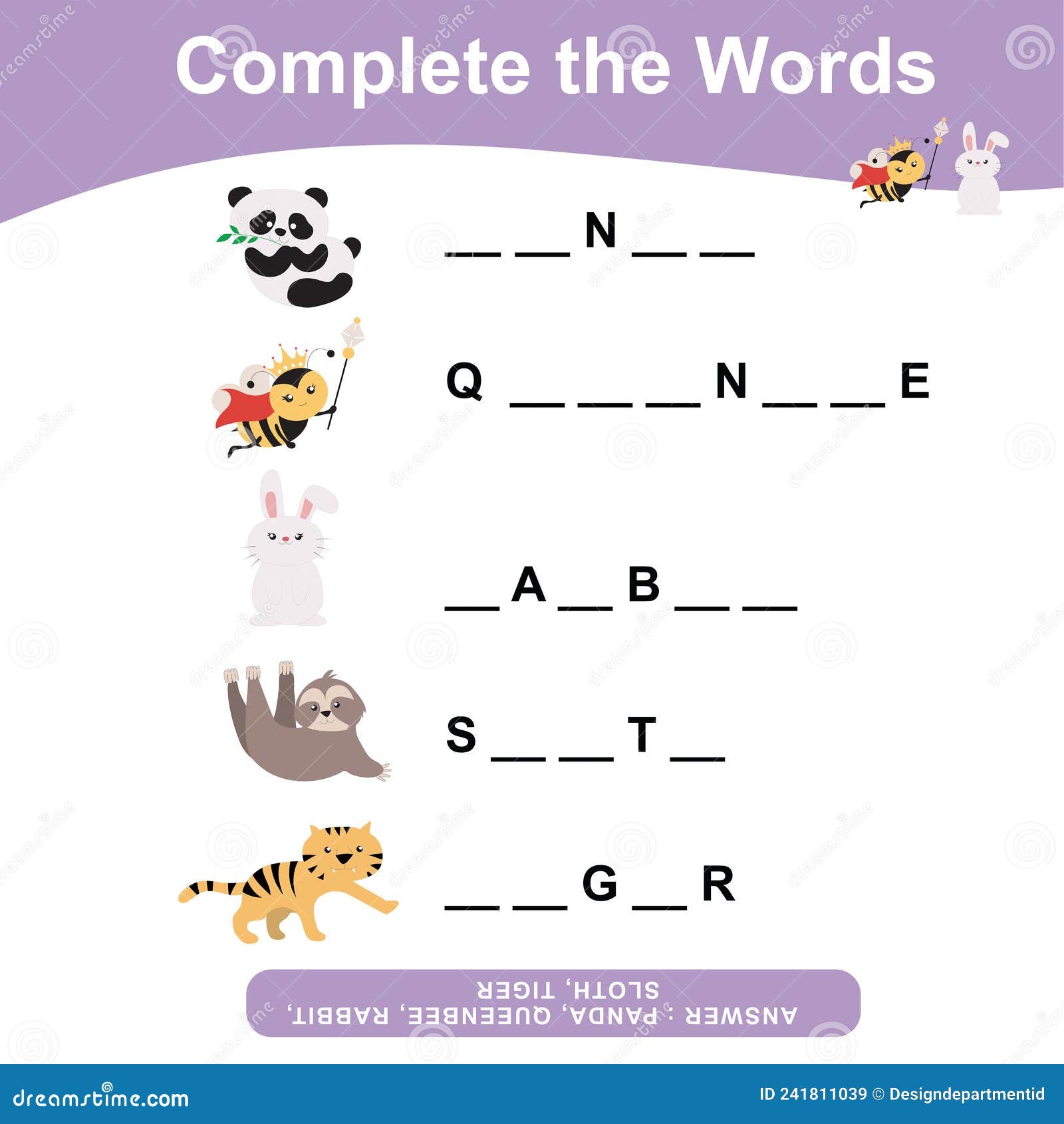 What Letters are Missing Worksheet Stock Vector - Illustration of cute ...