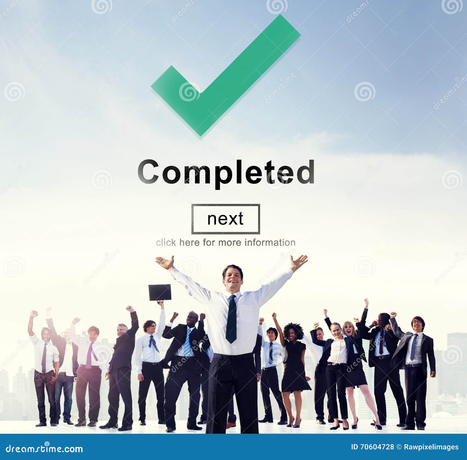 Completed Accomplishment Achievement Finished Success Concept Stock ...
