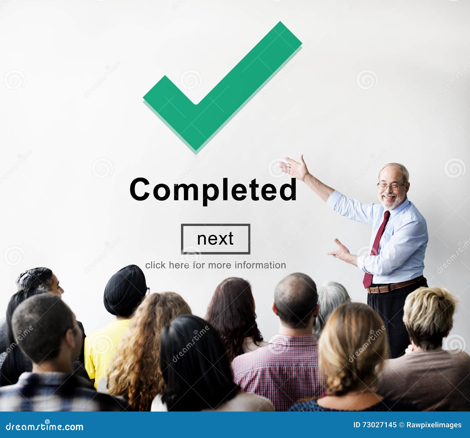 Completed Accomplishment Achievement Finished Success Concept Stock ...