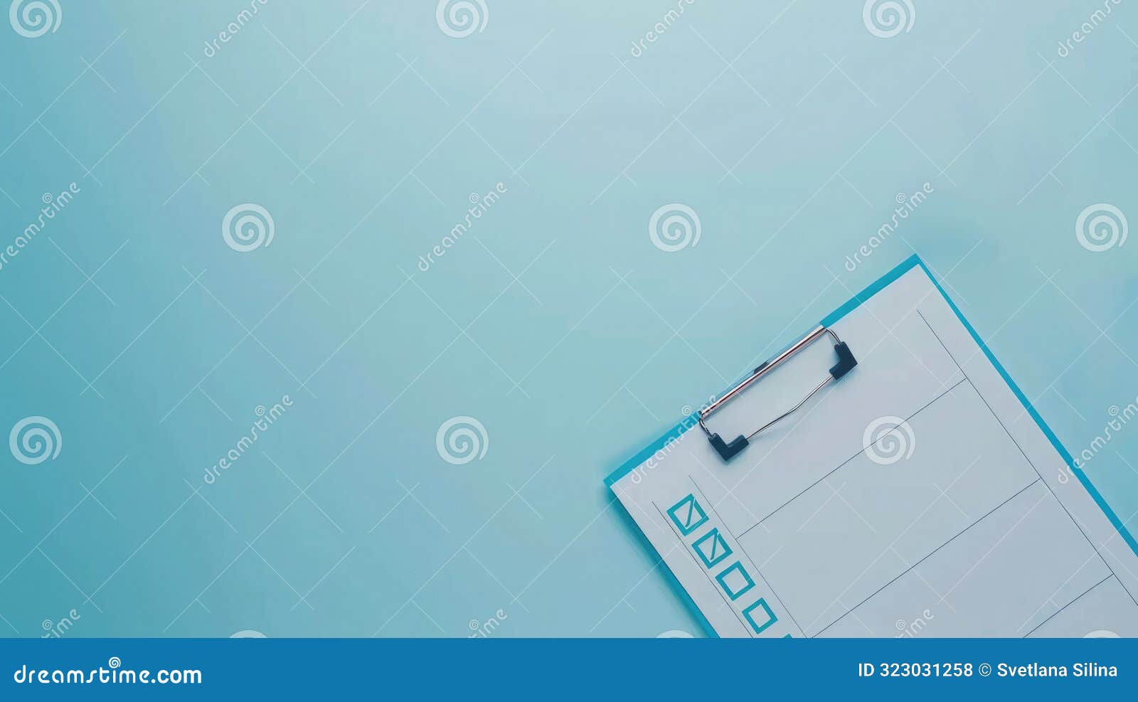 Survey Forms And Checklist With Ticked Boxes, Organized And Complete ...