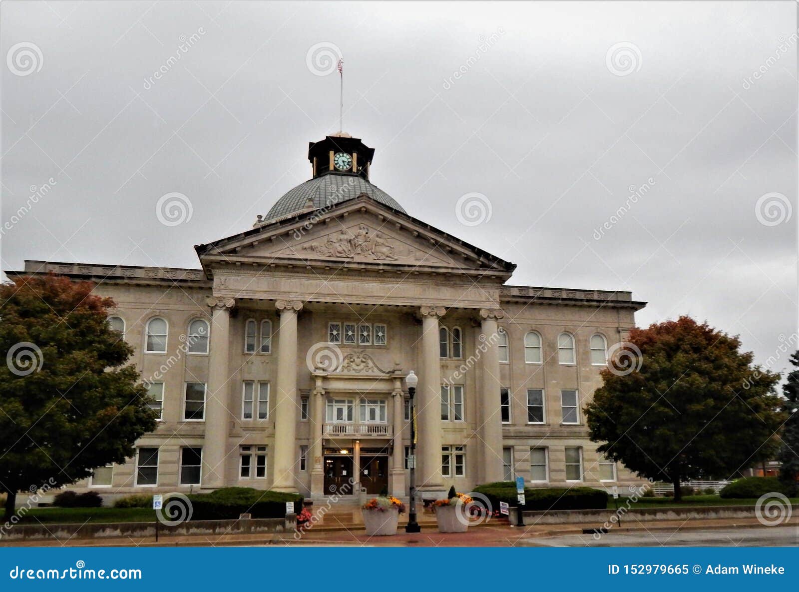 Boone County Courthouse Lebanon Indiana Entry Stock Image - Image of ...