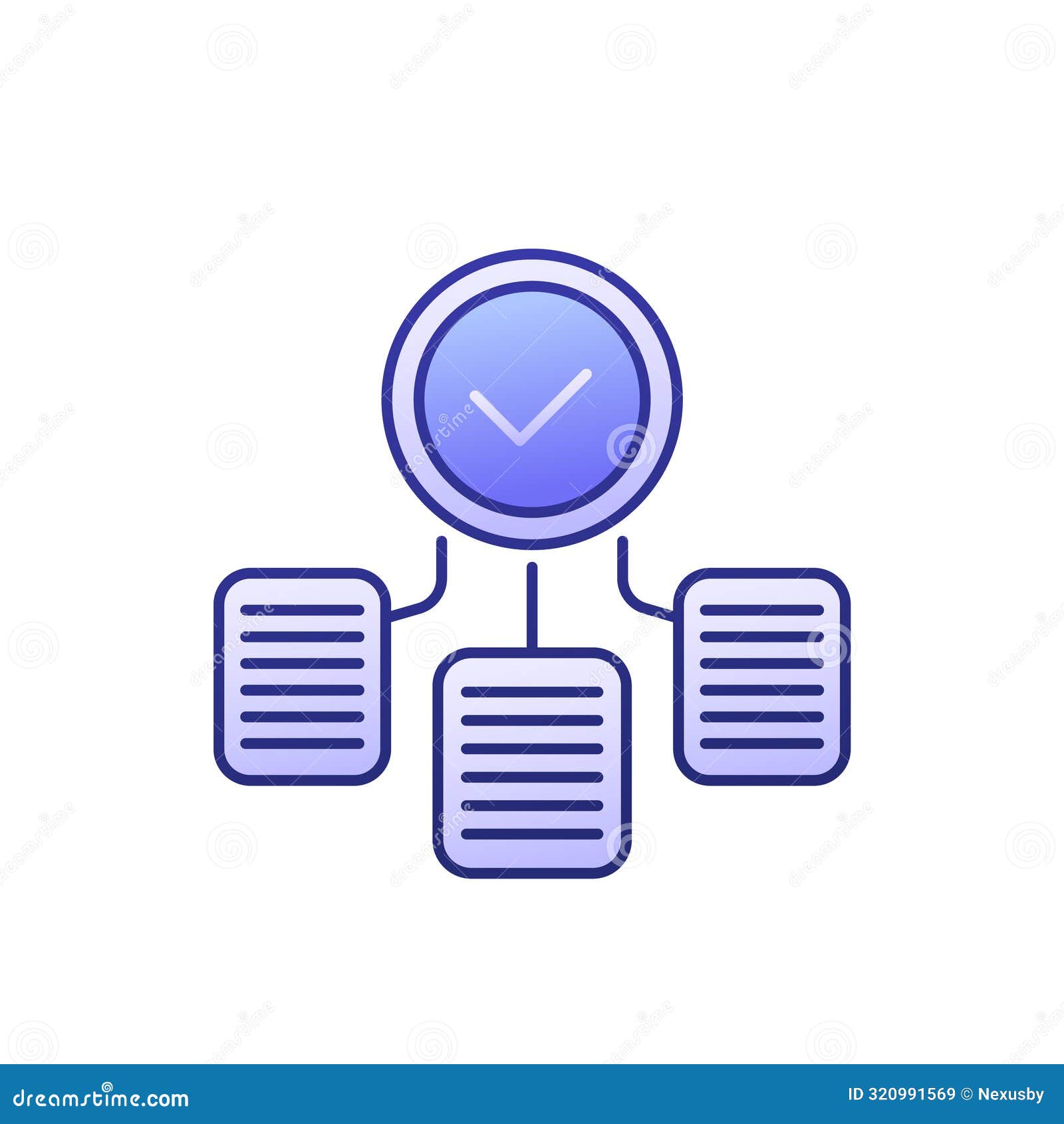 Completed Projects Icon with Outline Stock Vector - Illustration of ...