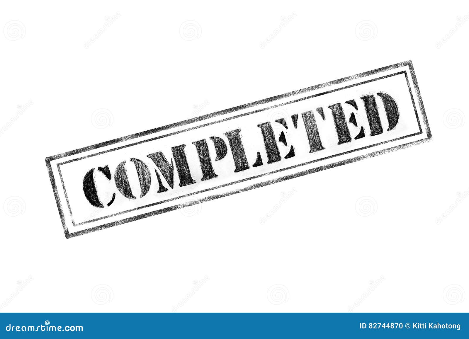 Completed Rubber Stamp Vector Illustration | CartoonDealer.com #83716676