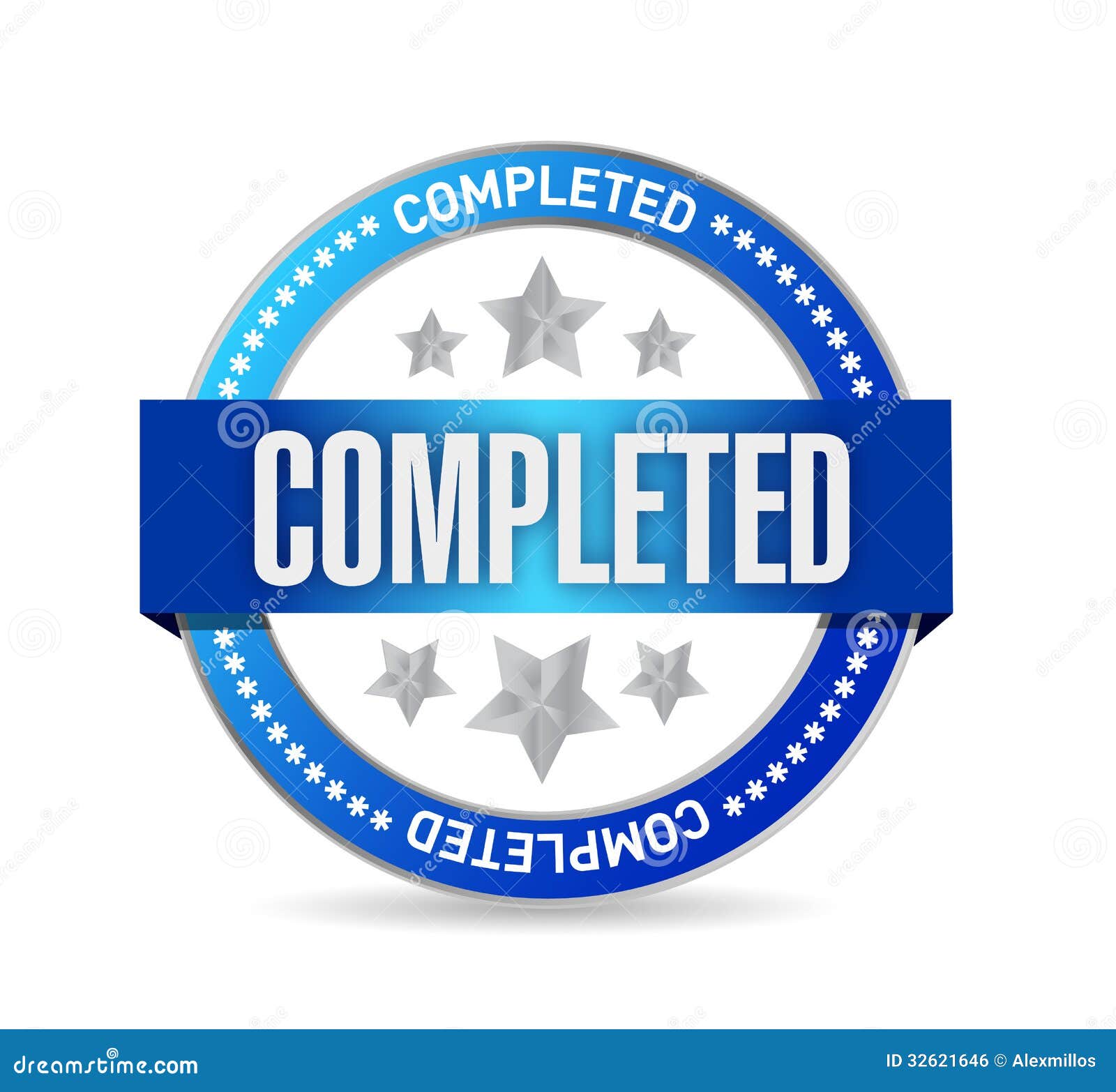 Completed Seal. Stamp Cartoon Vector | CartoonDealer.com #120977283