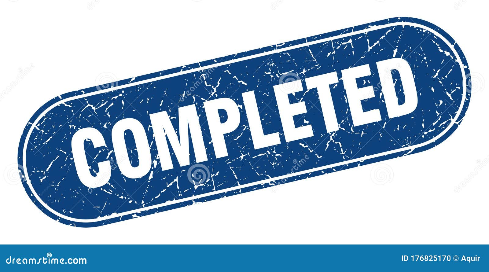 Completed Sign. Completed Grunge Stamp Stock Vector - Illustration of ...