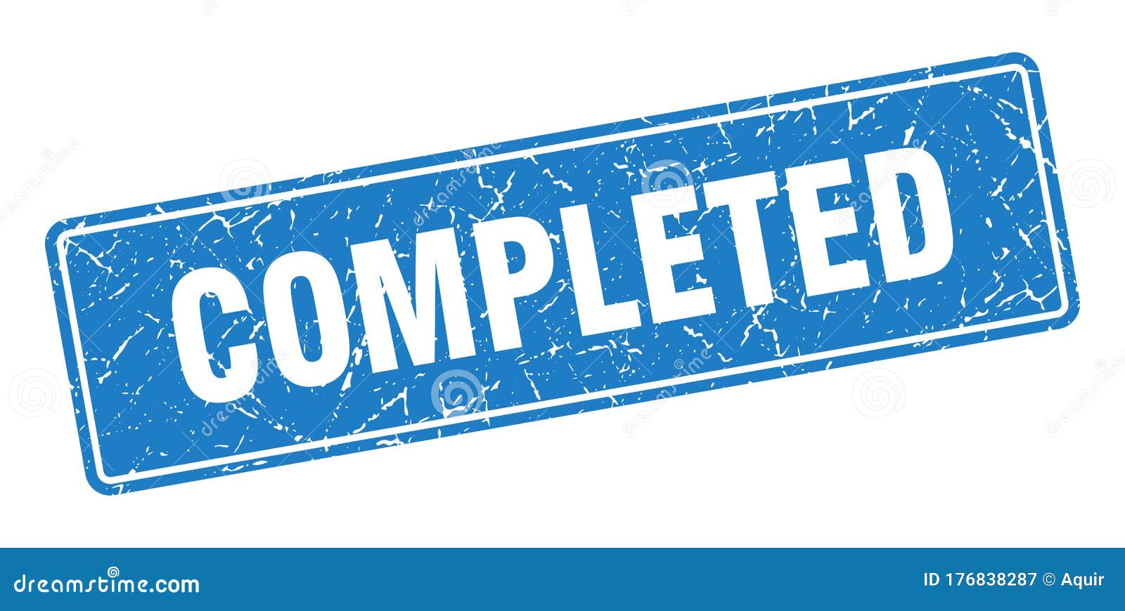 Completed Sign. Completed Grunge Stamp Stock Vector - Illustration of ...