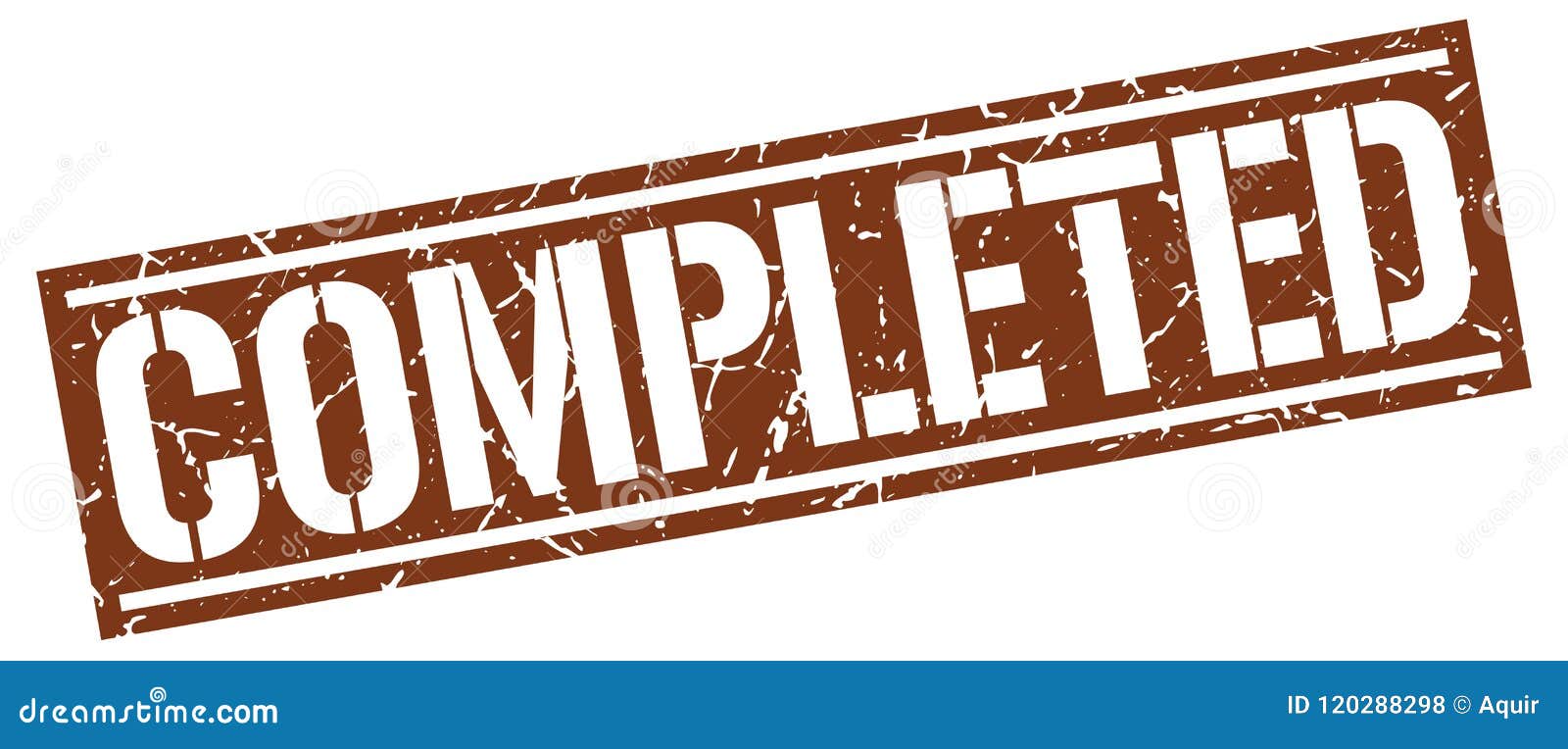 Completed stamp stock vector. Illustration of insignia - 120288298