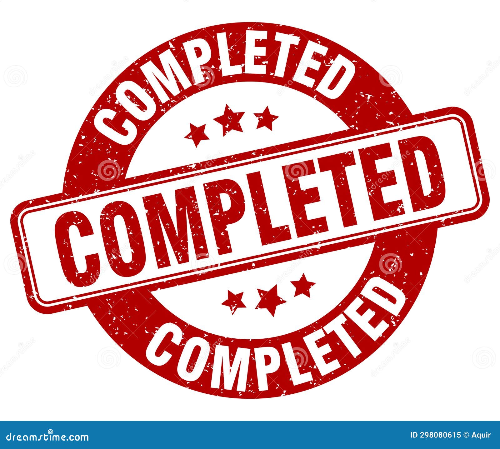 Completed Stamp. Completed Label. Round Grunge Sign Stock Illustration ...