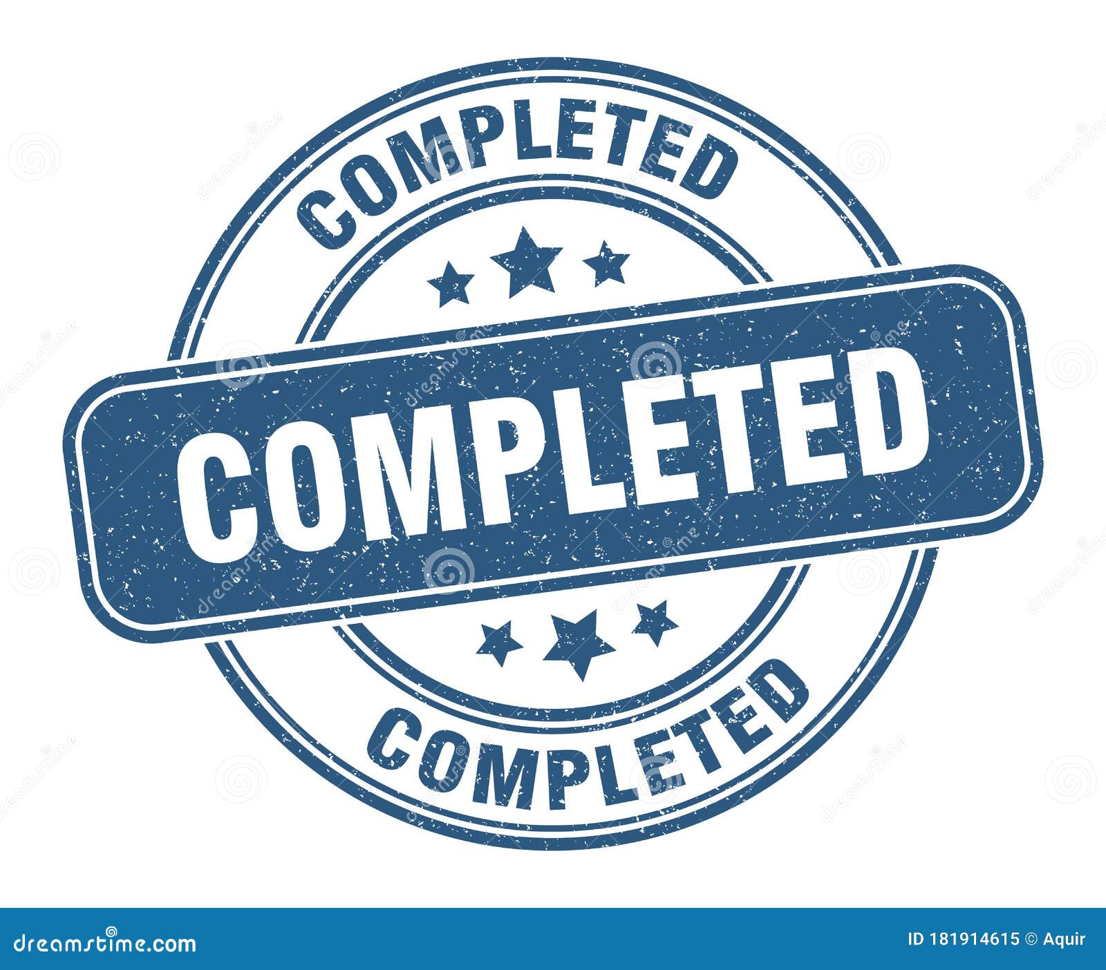 Completed Stamp. Completed Round Grunge Sign Stock Vector ...