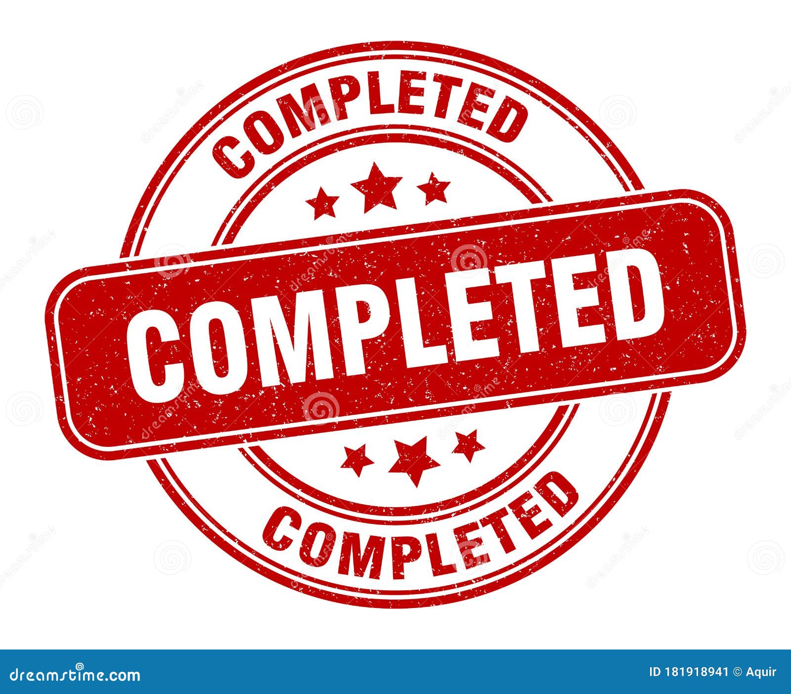 Completed Stamp. Completed Round Grunge Sign Stock Vector ...