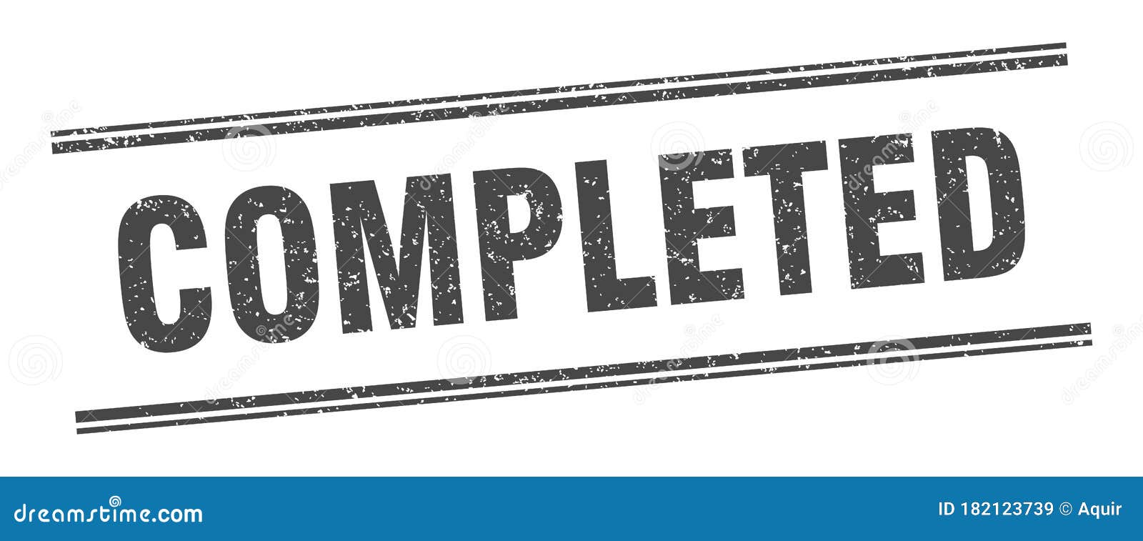 Completed Stamp. Completed Square Grunge Sign Stock Vector ...