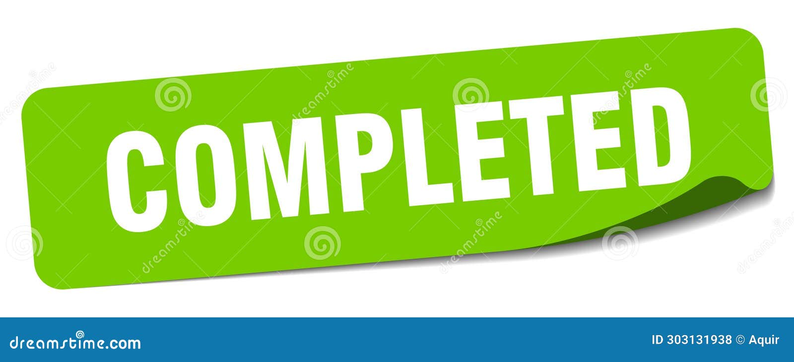 Completed Sticker. Completed Sign On Transparent Background Vector ...