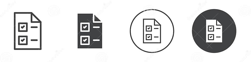 Completed Task Icon Simple Outline Vector Logo Stock Illustration ...