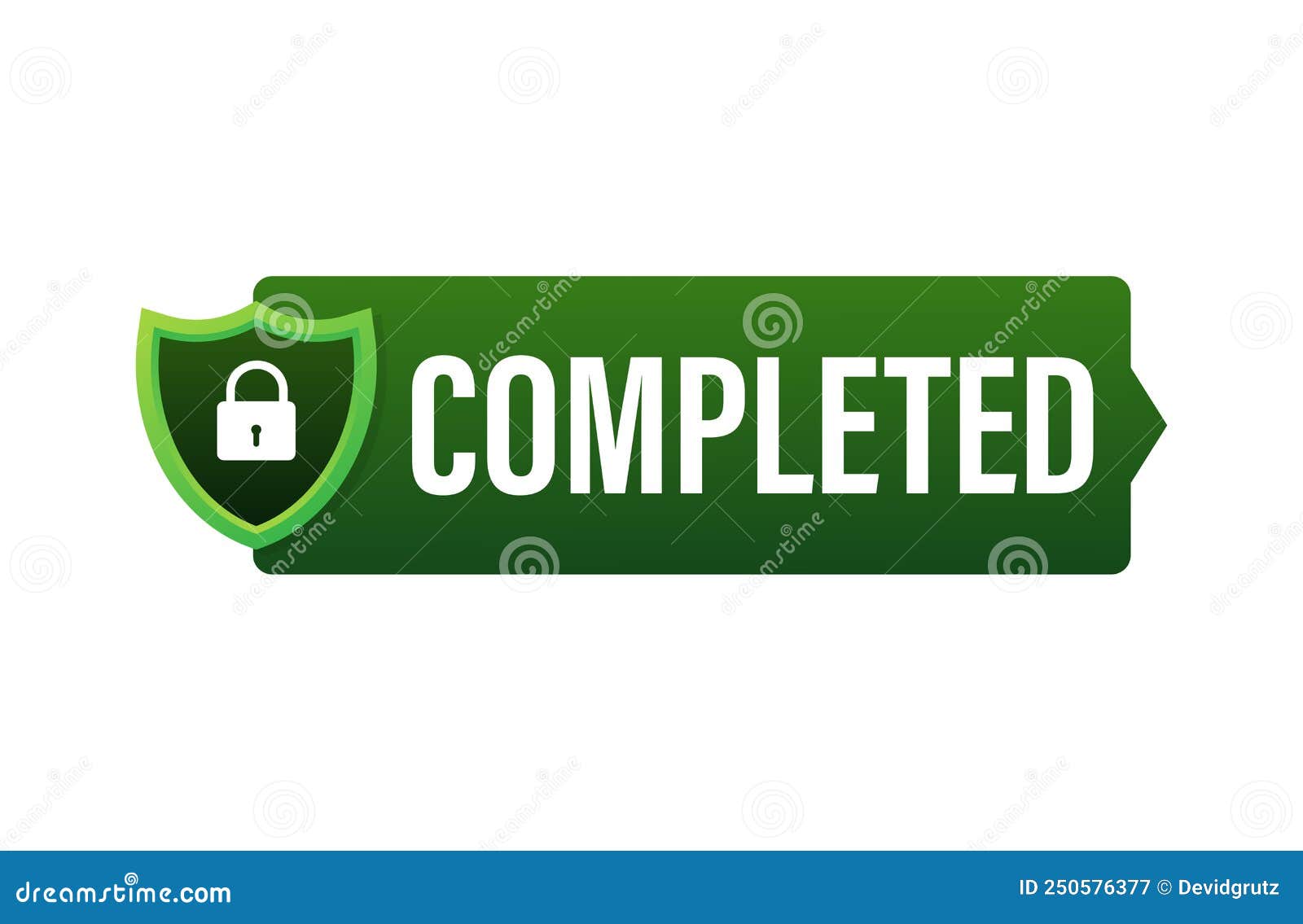 Completed Tick, Checkmark Stamp, Sticker. Vector Stock Illustration ...