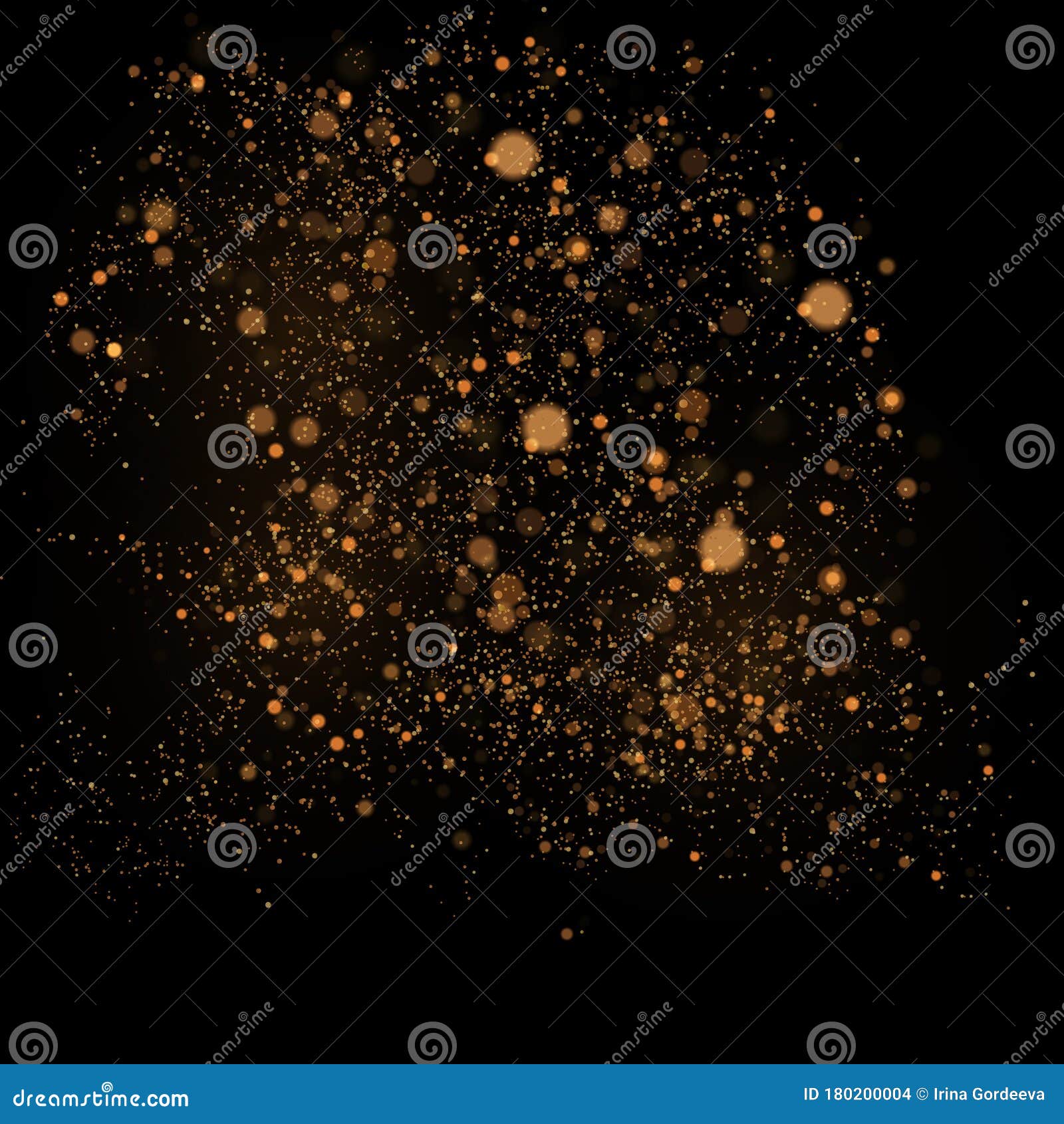 Beautiful yellow dust. stock vector. Illustration of beam - 180200004
