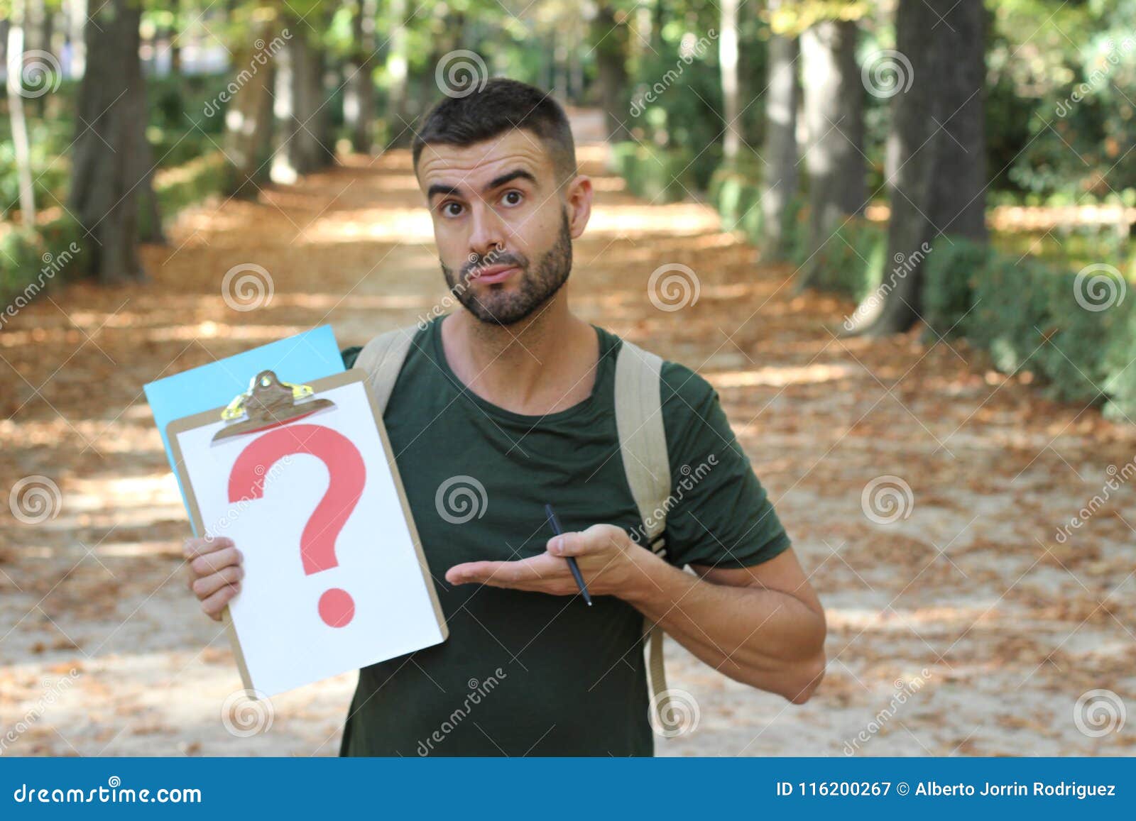 Completely Confused Student Asking for Help Stock Image - Image of ...