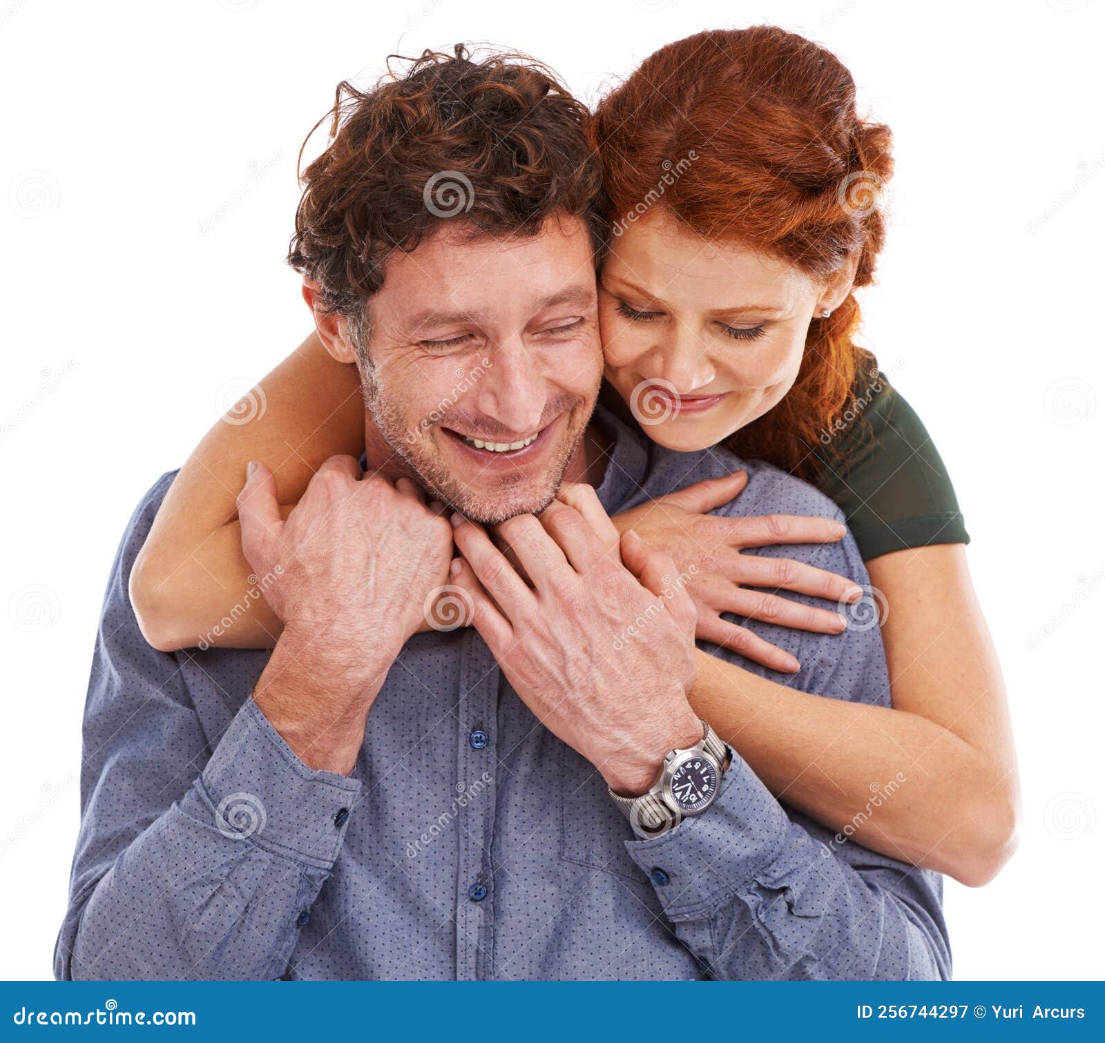 Completely Devoted To Each Other. Studio Shot of a Beautiful Couple ...
