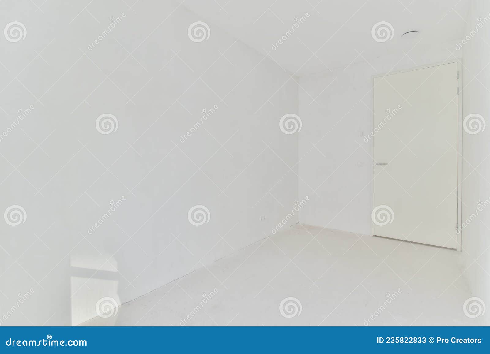A completely white room stock image. Image of apartment - 235822833