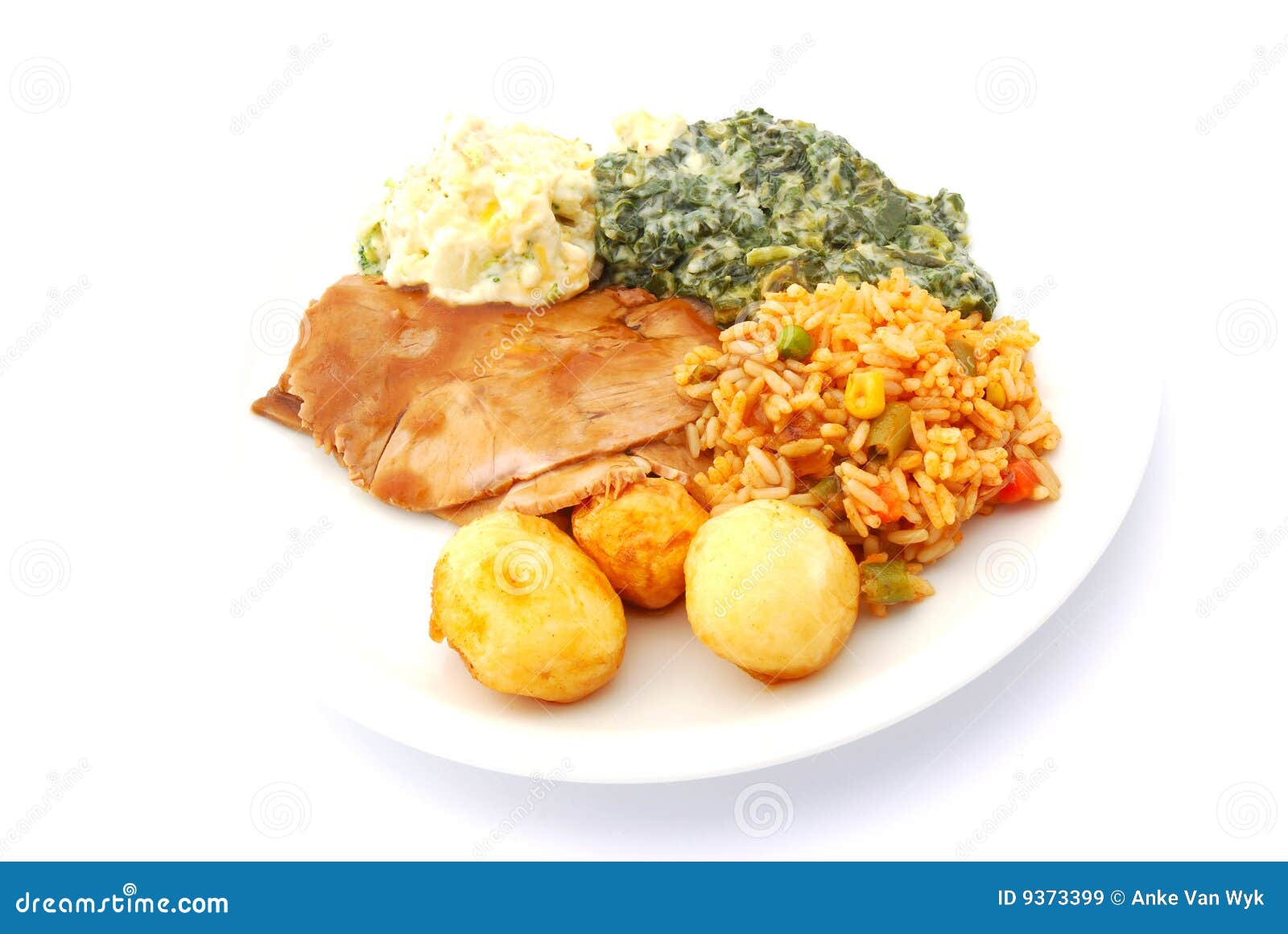 Completi il pasto sano immagine stock. Immagine di contro - 9373399