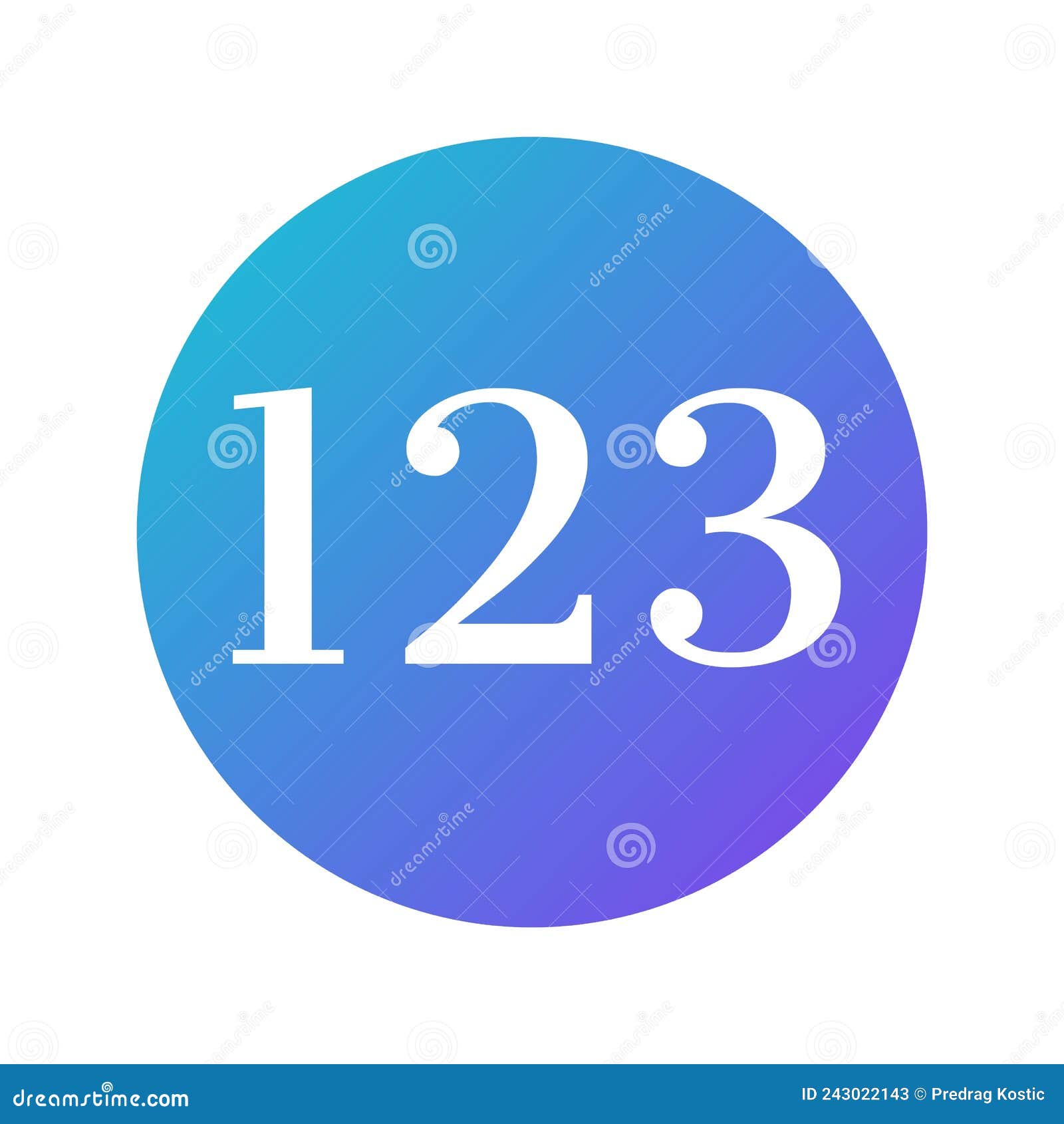 Number Blocks Cartoon Vector | CartoonDealer.com #23453187